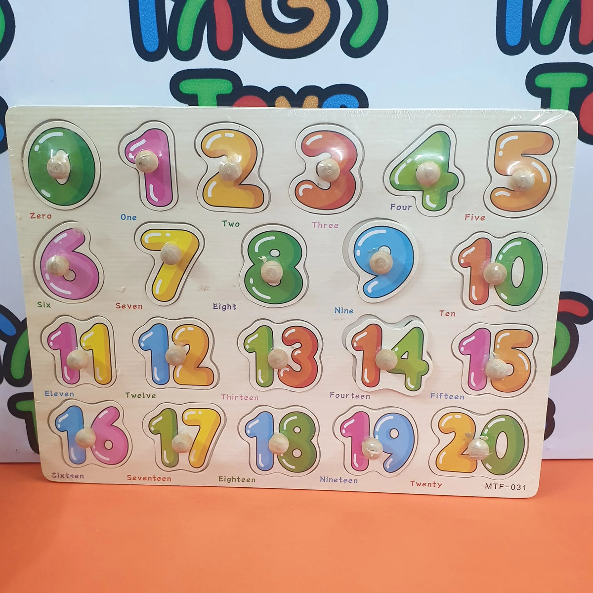 Wooden 1-20 Numbers Knob Sorting Board – MGT Toys