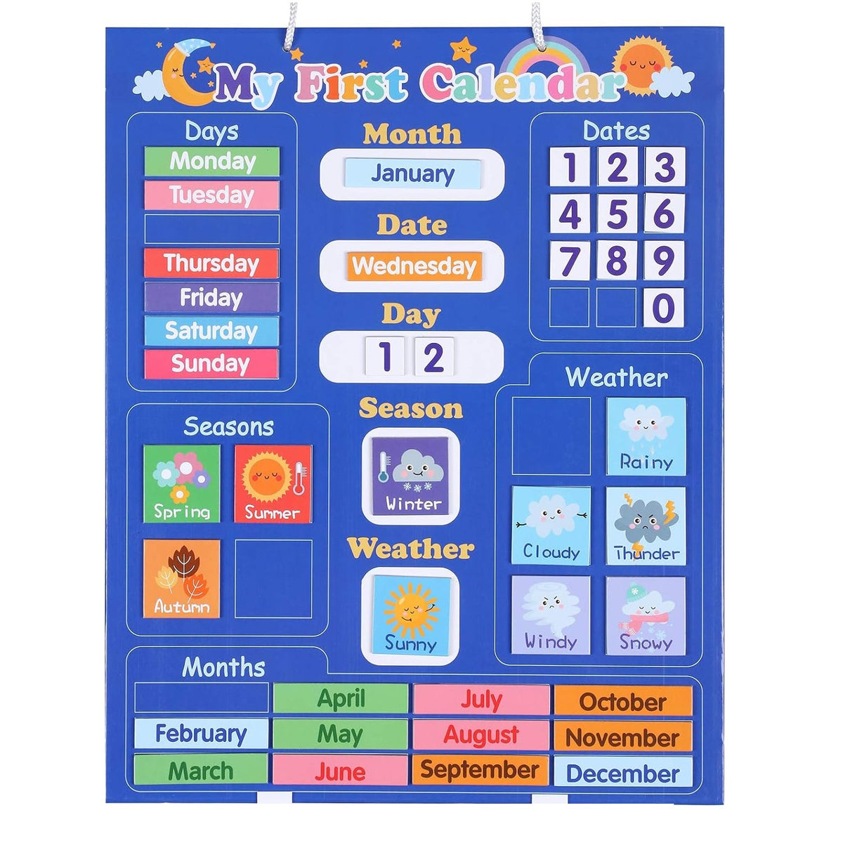 My First Calendar – Interactive Kids Activity to Learn Days, Dates & W ...