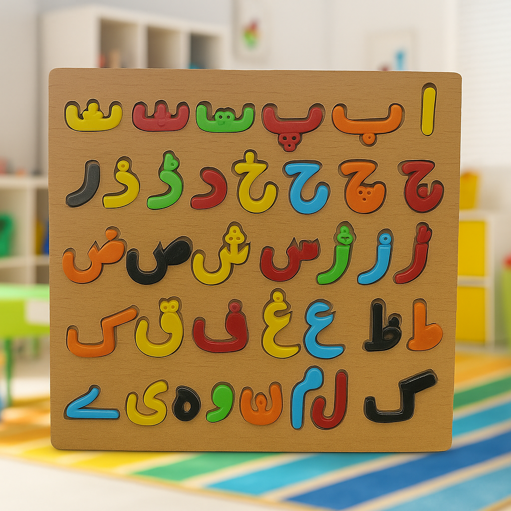 Wooden Urdu Huruf-e-Tahajji Mini Sorting Board – MGT Toys