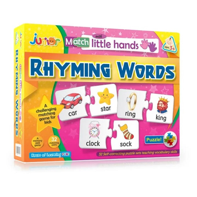Match With Little Hands Learning Activity Rhyming Words Puzzle – MGT Toys