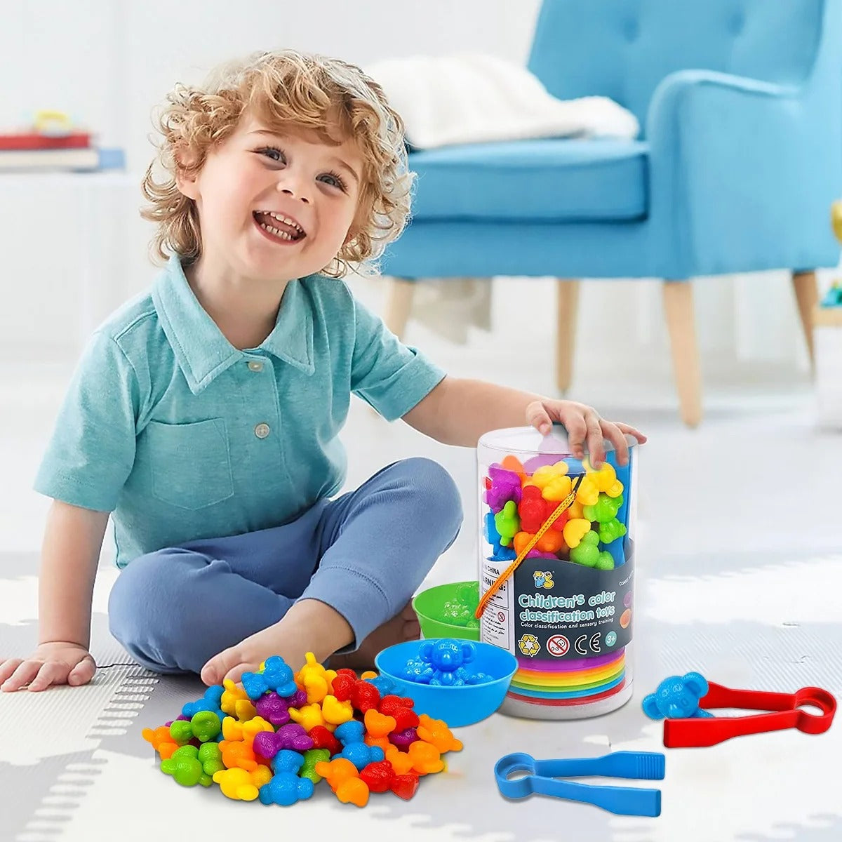 Multicolor Counting & Color Sorting Bears Activity Set – MGT Toys