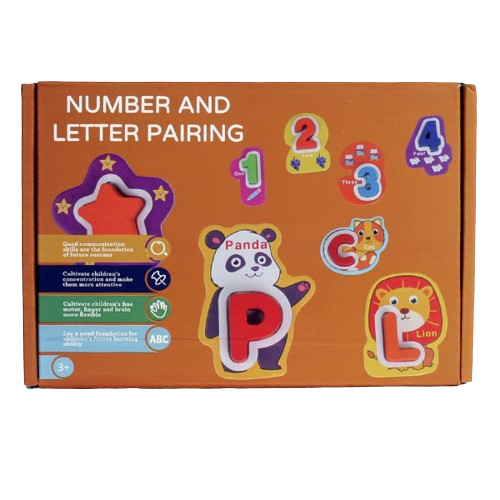 Wooden Alphabets Matching & Pairing Puzzle Set – MGT Toys