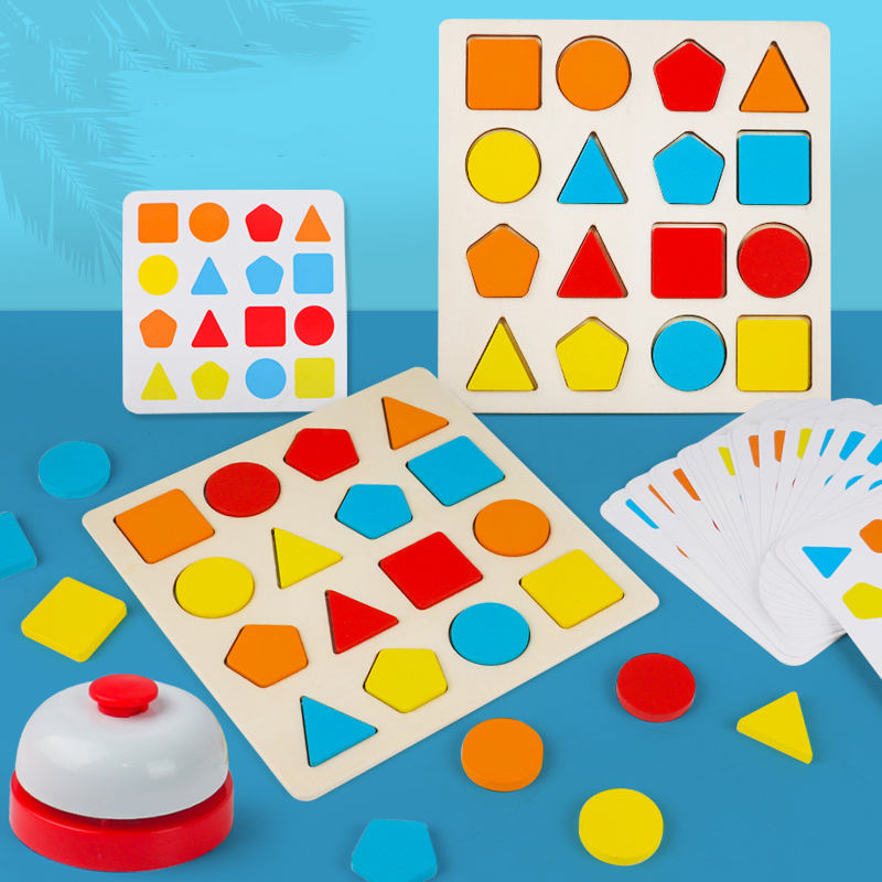Wooden 3D Shape Puzzle Challenge Board Game – MGT Toys