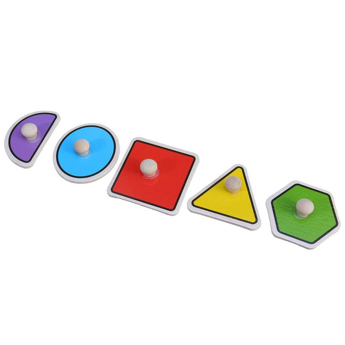 Wooden 12 Shapes Puzzle Knob Board-W – MGT Toys