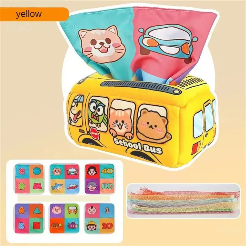 Kids Practice Fabric Tissue Box Sensory Toy – MGT Toys