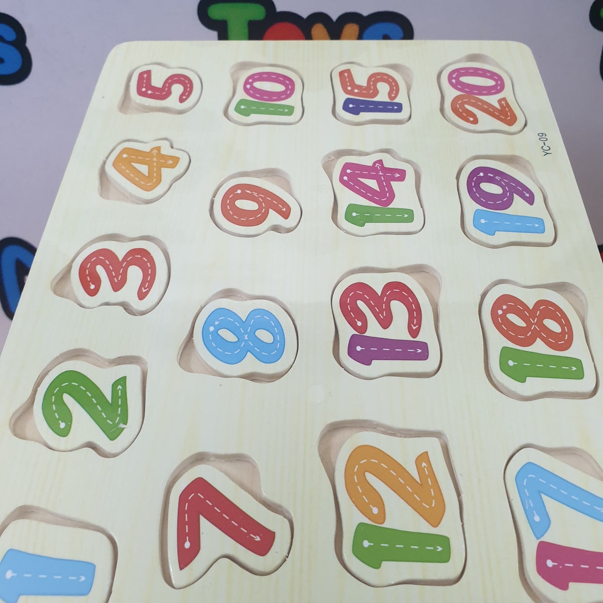 Wooden 0-20 Numbers Puzzle Sorting Board – MGT Toys