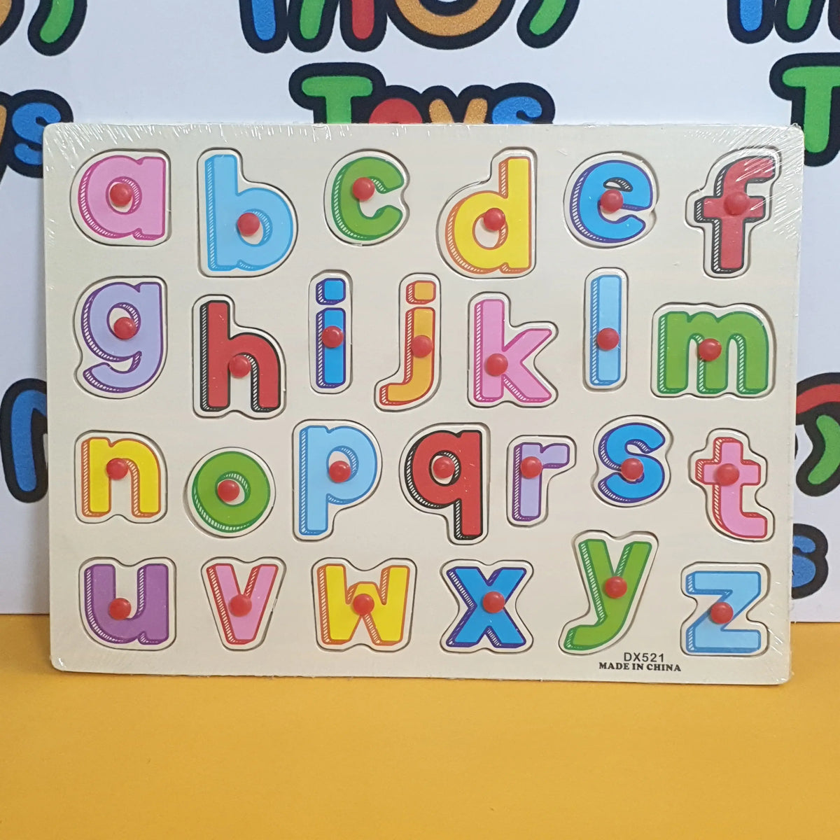 Wooden Small Abc Sorting Peg Puzzle Pin Board – MGT Toys