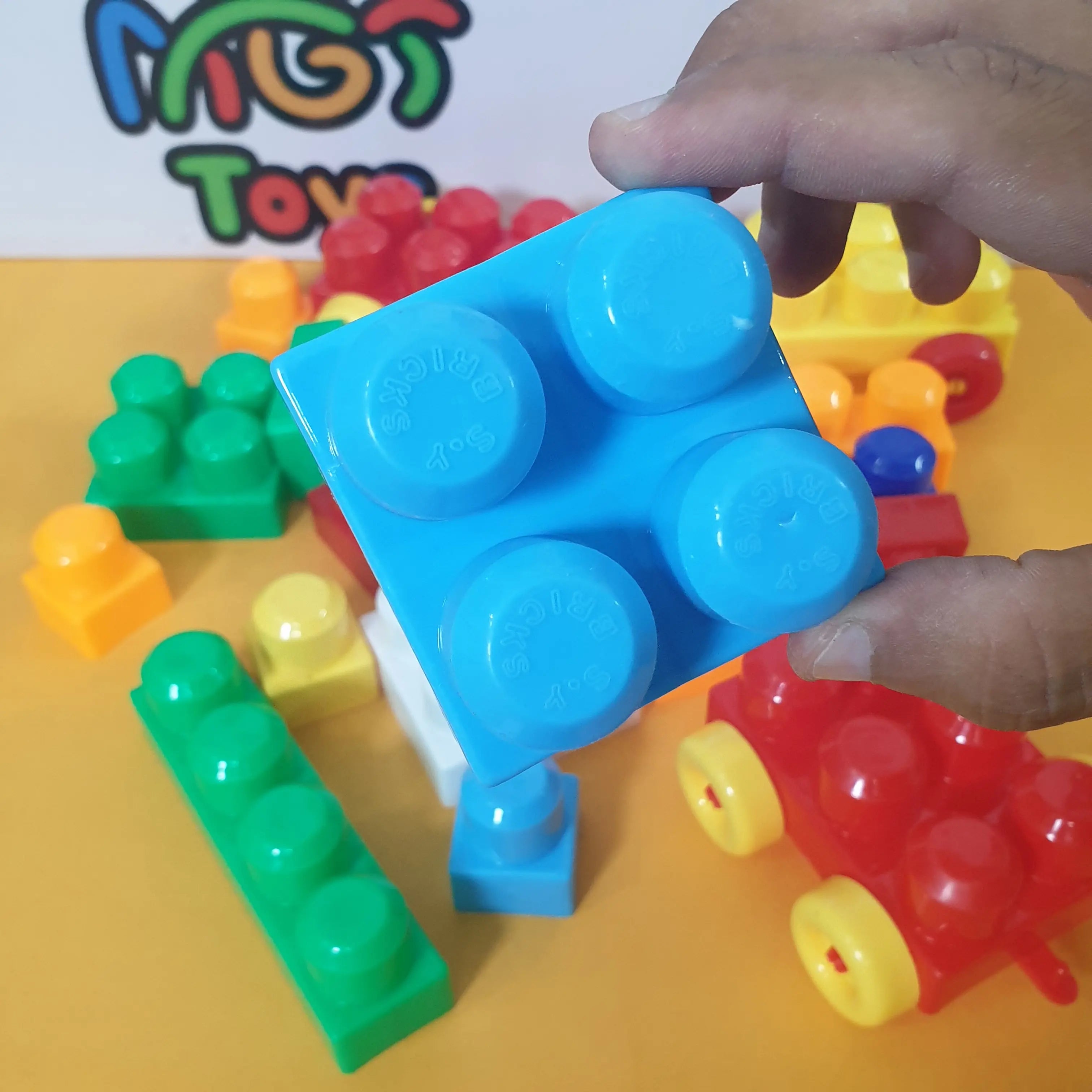 65 pcs Colorful Jumbo Building Blocks Set – MGT Toys