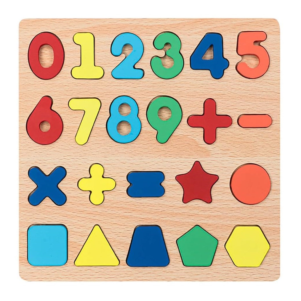 Wooden 3d Colorful Alphabets,Numbers & Shapes Sorting Boards – MGT Toys