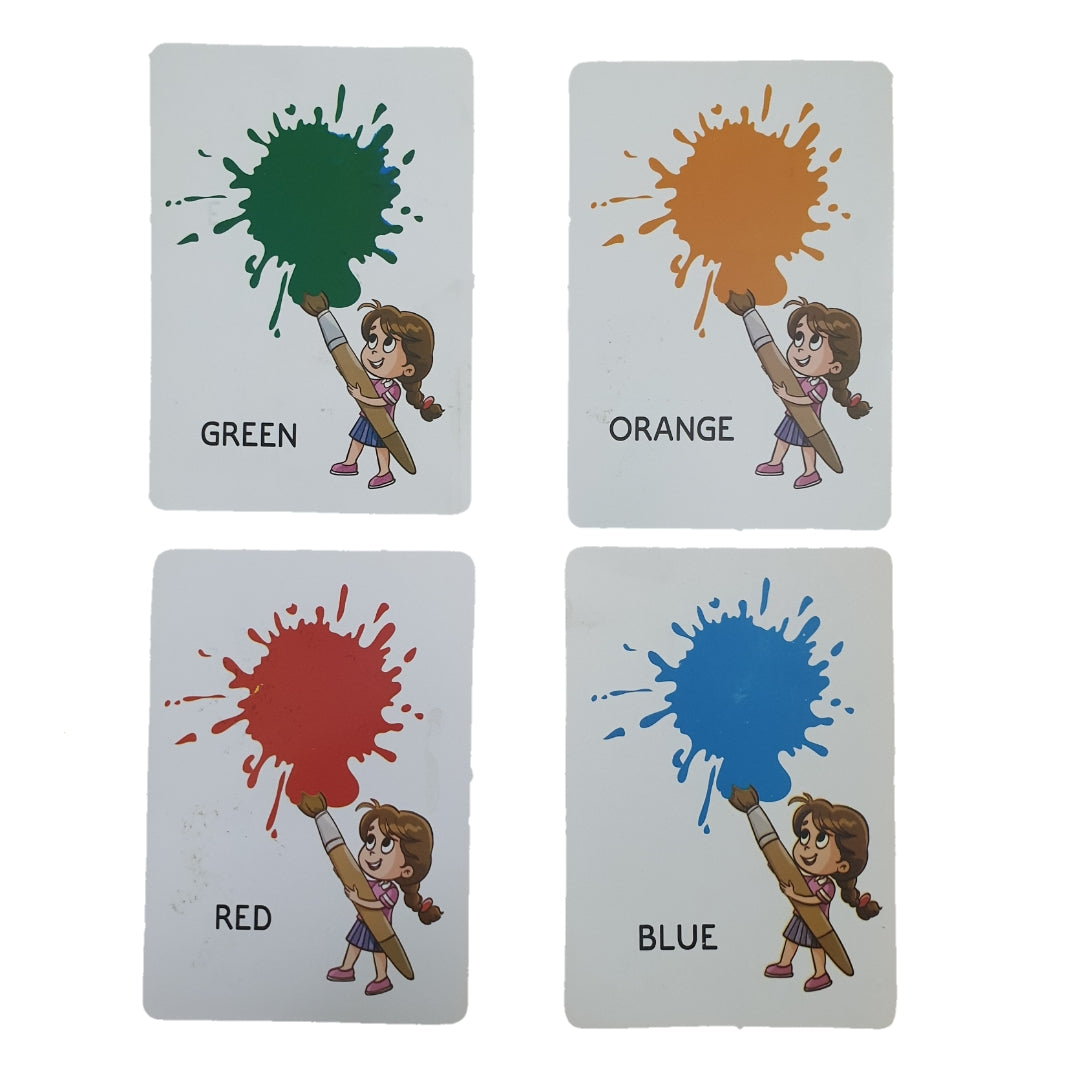 Actions, Opposite Words & Colors Big 24 Flash Cards Set – MGT Toys