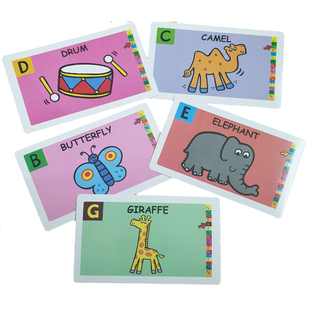 Capital Alphabets Jumbo Double Sided Interactive Flash Cards – MGT Toys