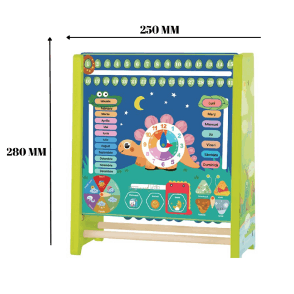 Wooden Multifunctional Calendar With Abacus & White Board – MGT Toys