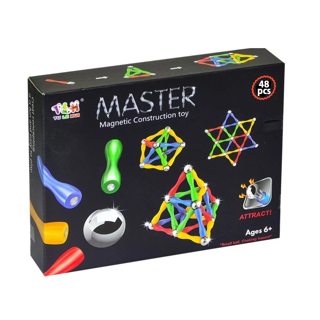 Magnetic Balls & Sticks Construction Blocks Set-48 pcs – MGT Toys