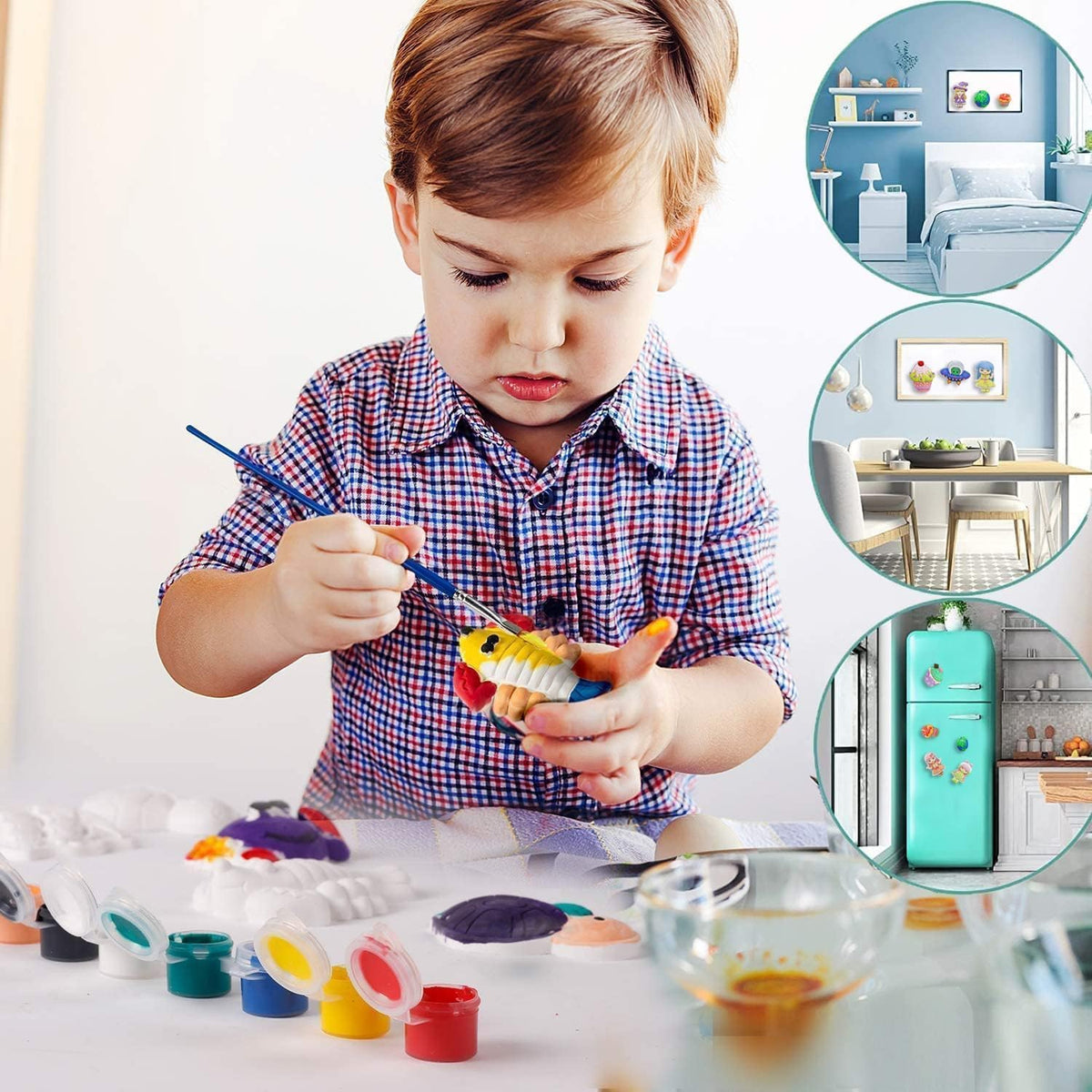 DIY 3D Mould & Paint Activity Kit for Kids – Fun Character Craft Set ...