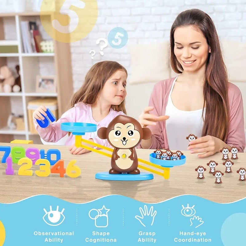 Balancing Monkey Game With Fun & Educational Math Activity – MGT Toys