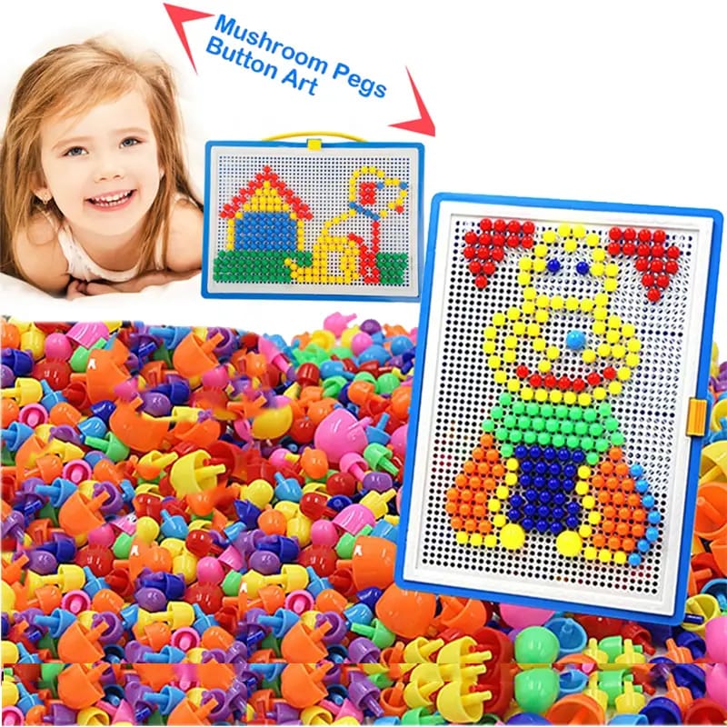 Creative Intelligence Pin Board DIY Educational Activity-318 Pcs – MGT Toys