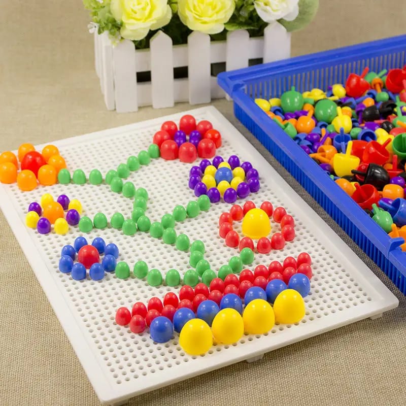 Creative Intelligence Pin Board DIY Educational Activity With 318 Pcs ...