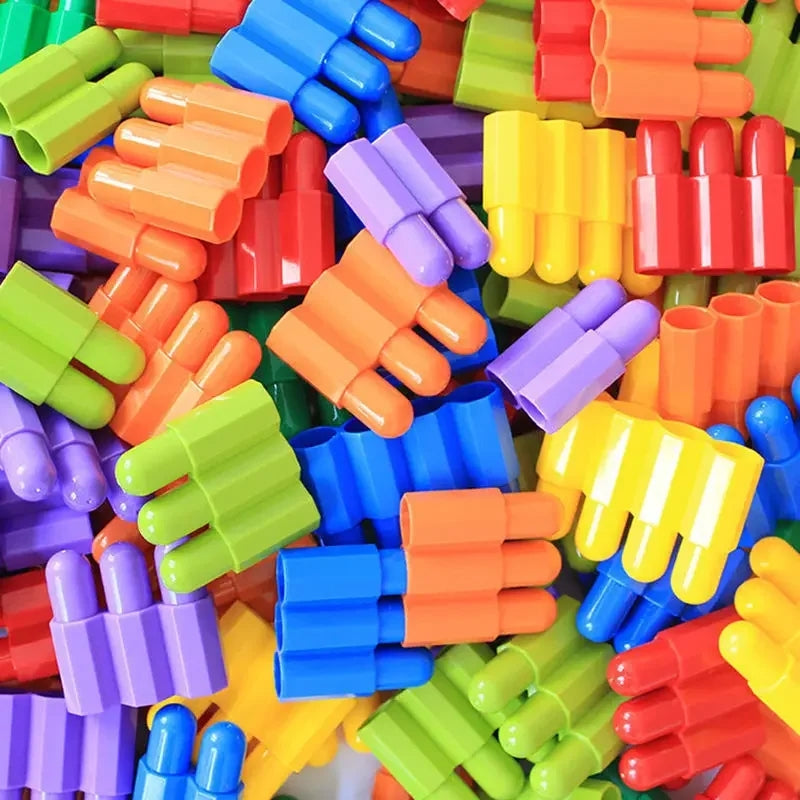 Plastic Bullet Multicolor Construction Building Blocks Set – MGT Toys