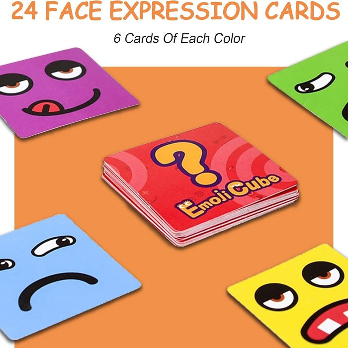 Face Changing Expression Cube Puzzle Blocks Challenge Game – MGT Toys