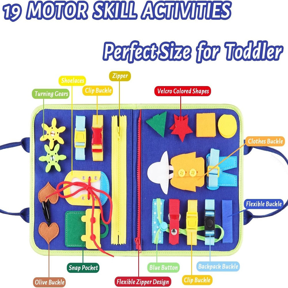 Montessori Educational Folding Activity Multifunctional Busy Book – MGT ...