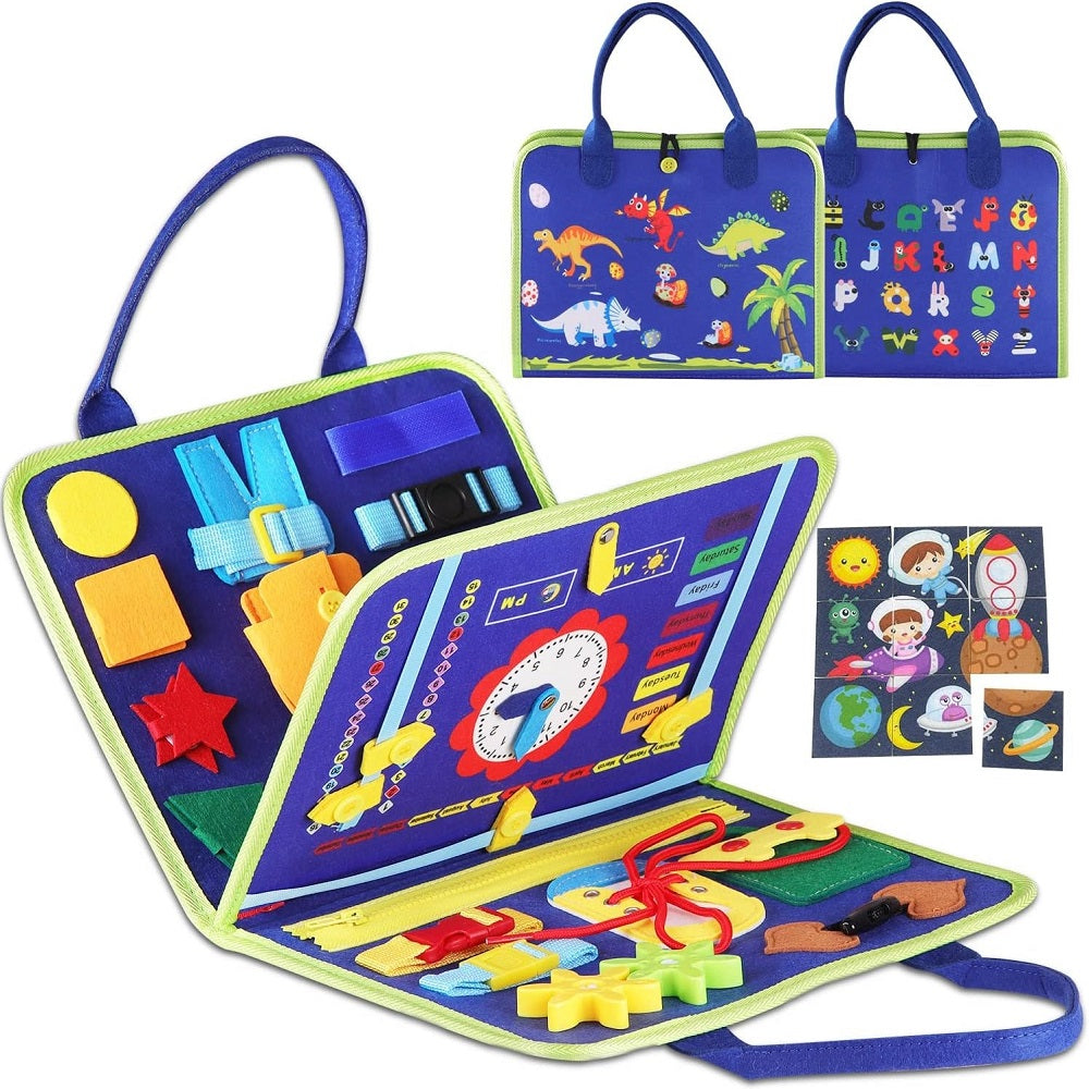 Montessori Educational Folding Activity Multifunctional Busy Book – MGT ...