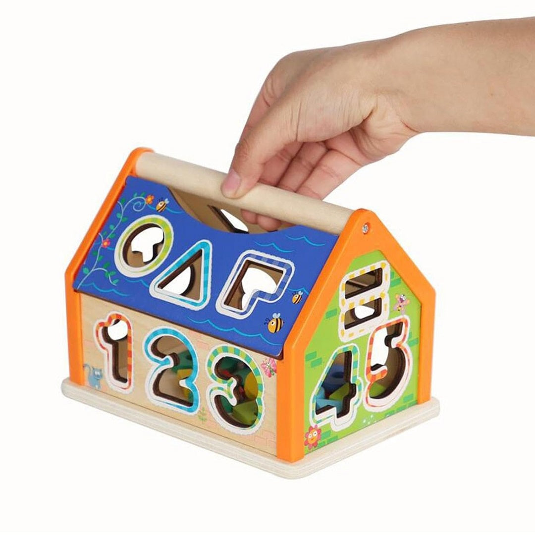 Wooden Digital Number & Shapes Smart Big House – MGT Toys
