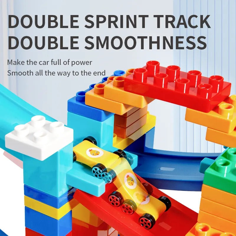 Multifunctional Glider Car Racing Building Blocks Track – MGT Toys