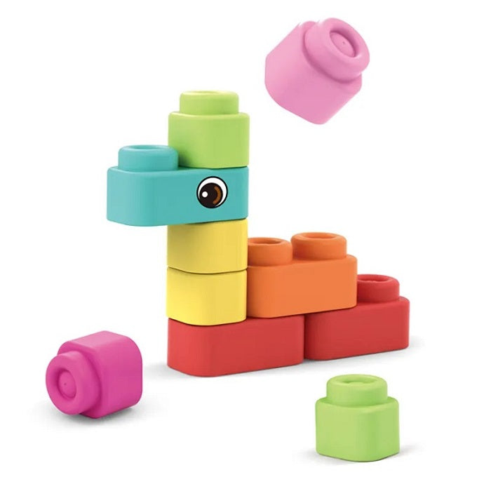 Multicolor Soft Rubber Building Blocks – MGT Toys