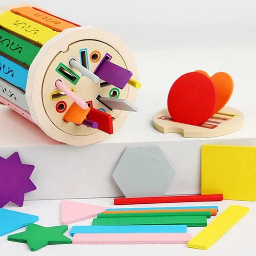 Wooden Montessori Color Sorting Activity Bucket – MGT Toys