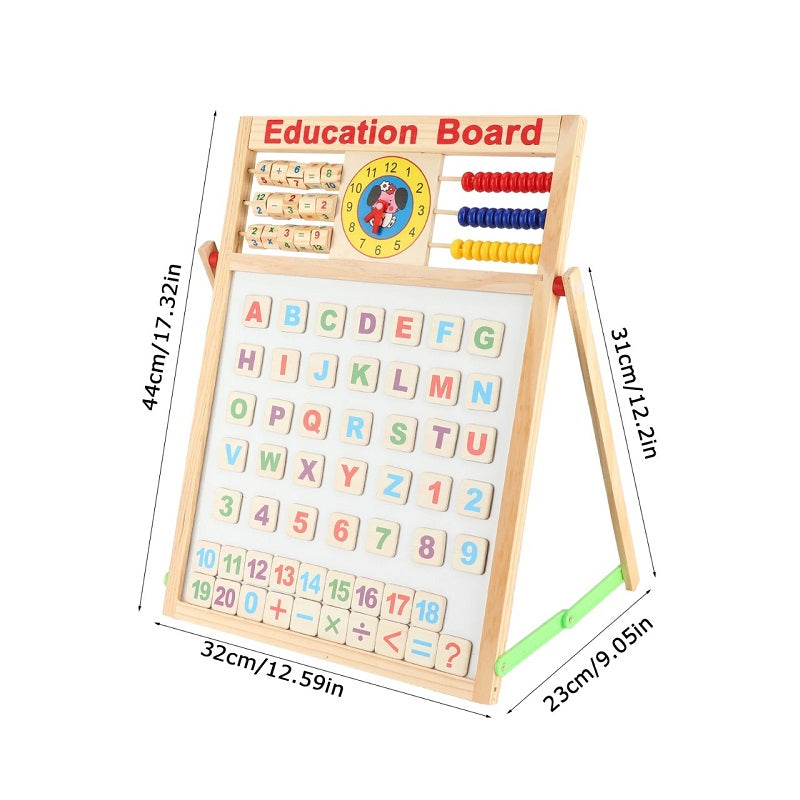 Wooden Magnetic Double Sided Writing & Drawing Board – MGT Toys