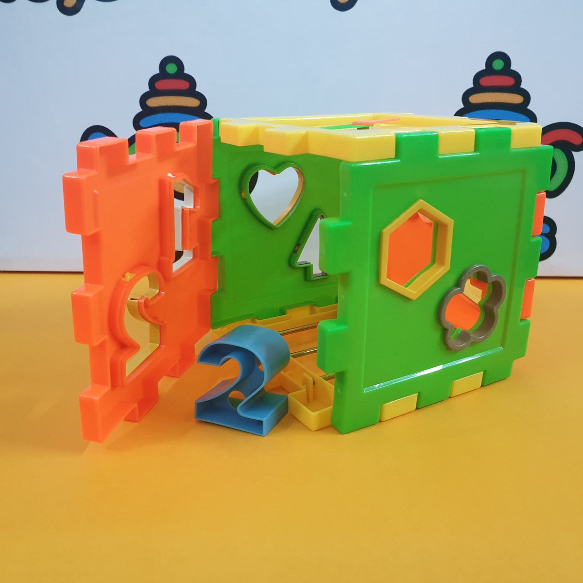 6 Sided Shapes & Numbers Sorter Activity Block Cub2 – MGT Toys