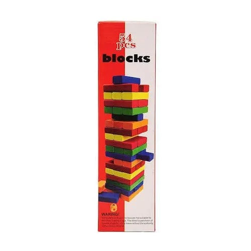 Kids Wooden Multicolor Fun Playing Jenga Game – MGT Toys