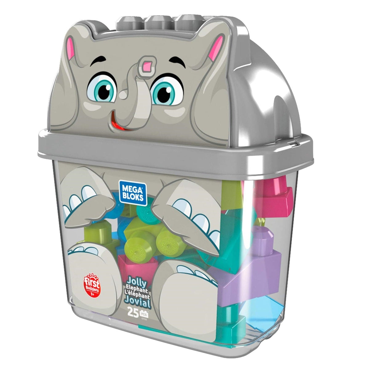 Bucket Of Colorful Elephant Mega Building Blocks – MGT Toys