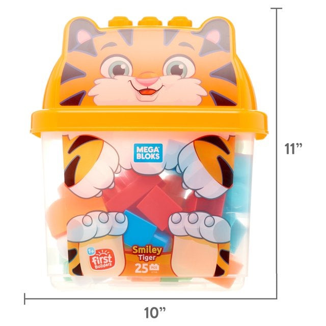 Bucket Of Colorful Tiger Mega Building Blocks – MGT Toys