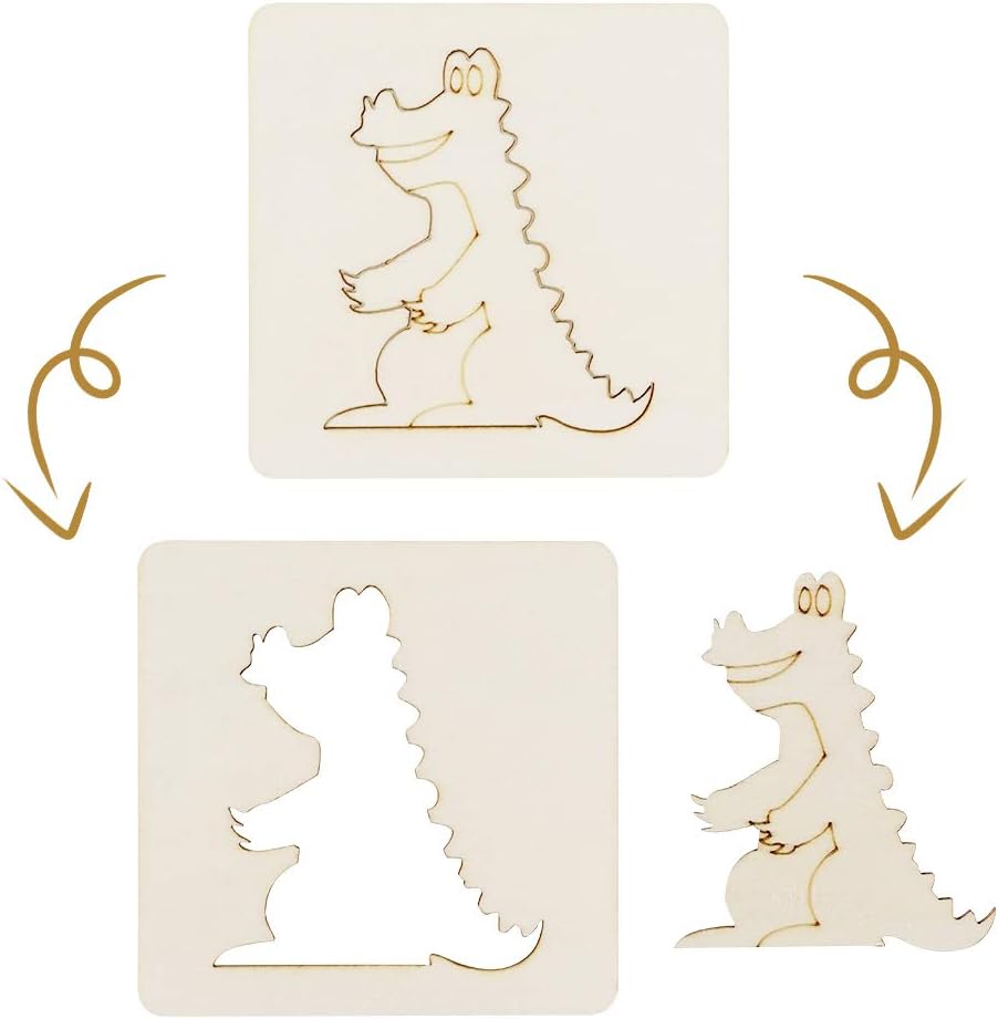 DIY Wooden Painting & Drawing Stencils Set-12 pcs – MGT Toys