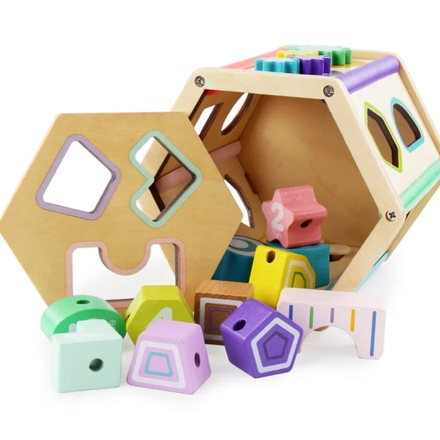 Multifunctional Wooden Six Sided Intelligence Box – MGT Toys